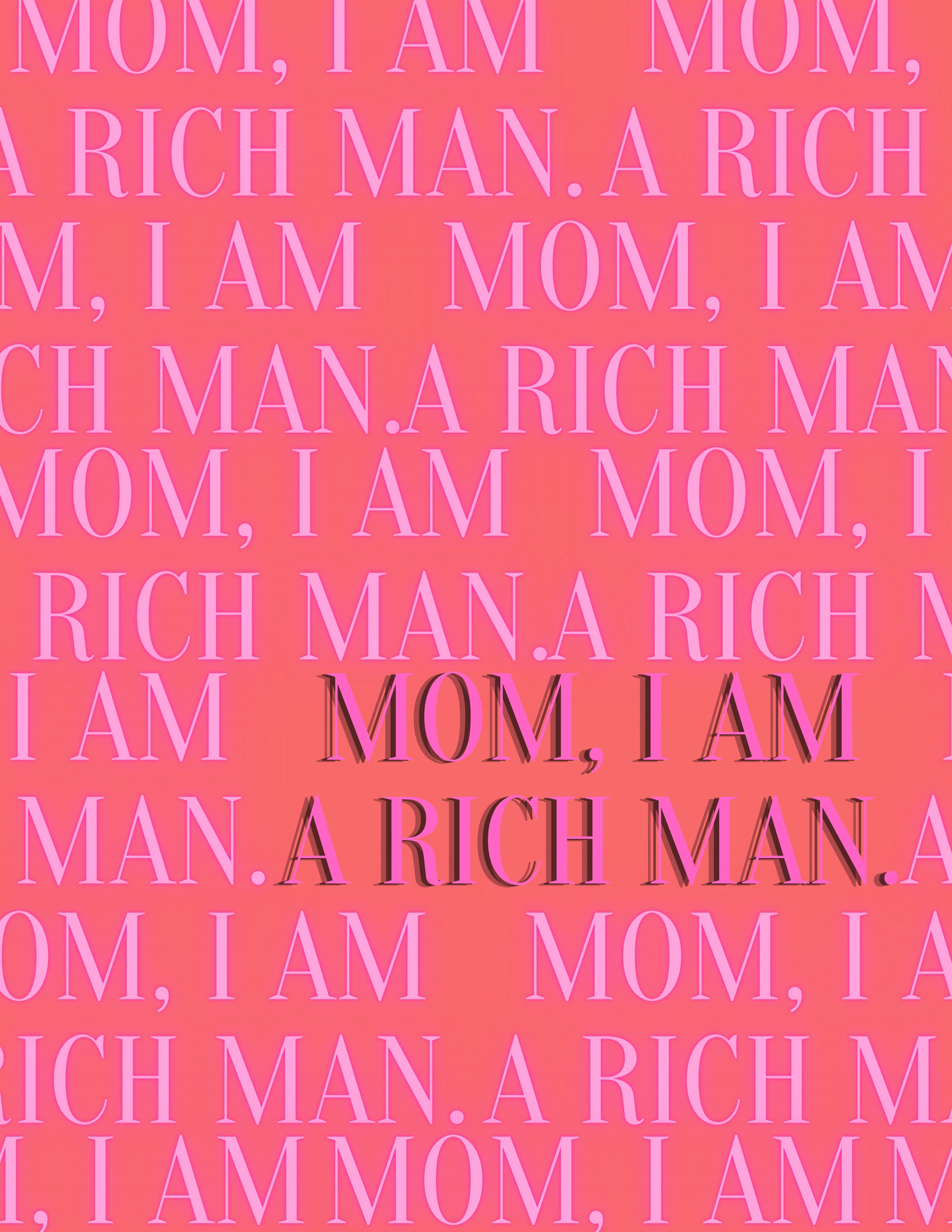 Pink Colored Wall Art, Pink Posters, Set of 7 Pink Prints, Digital ...