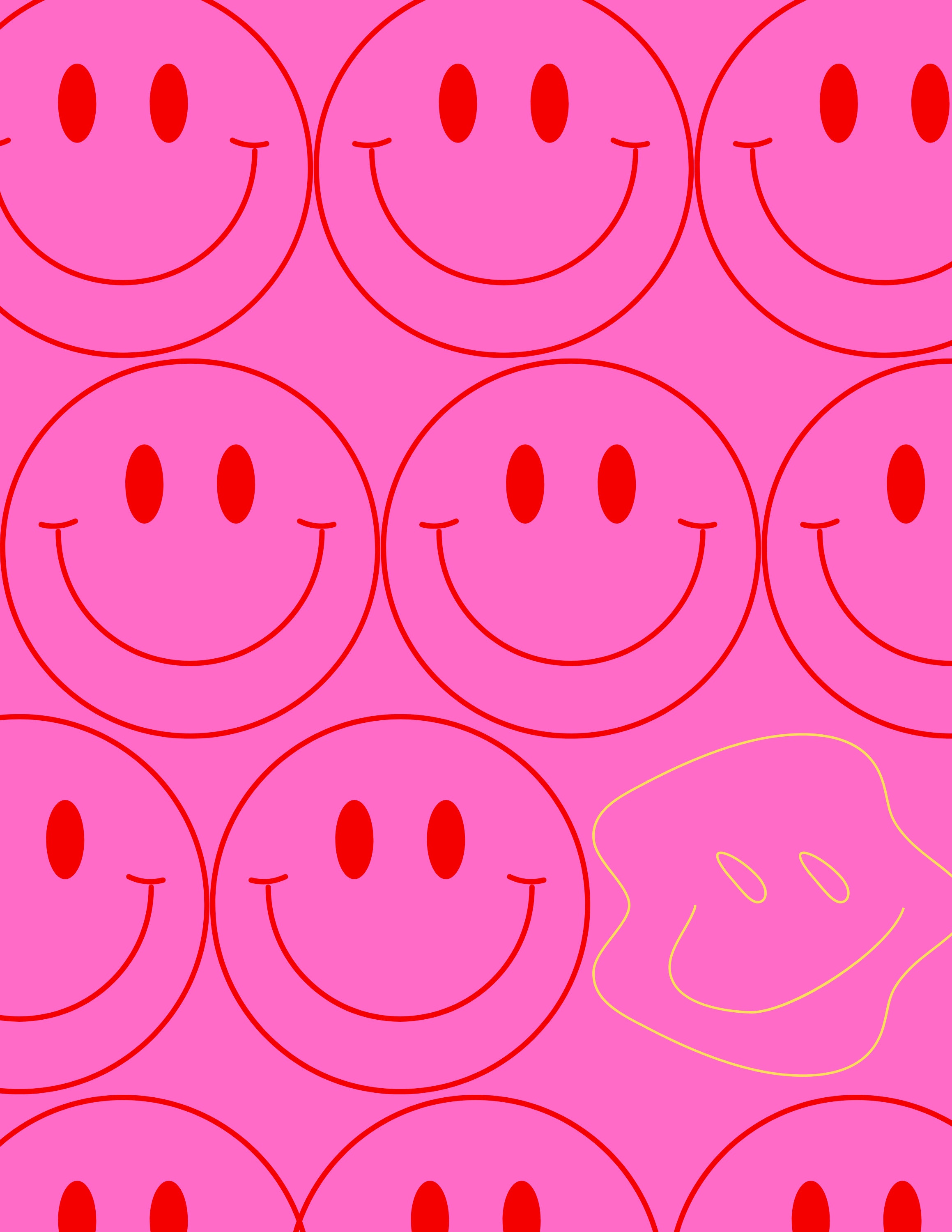 Pink Colored Wall Art, Pink Posters, Set of 7 Pink Prints, Digital ...