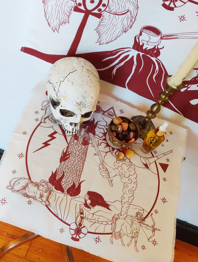 Fire Altar Cloth COLOR OPTIONS 16 Altar Cloth Decor - Etsy