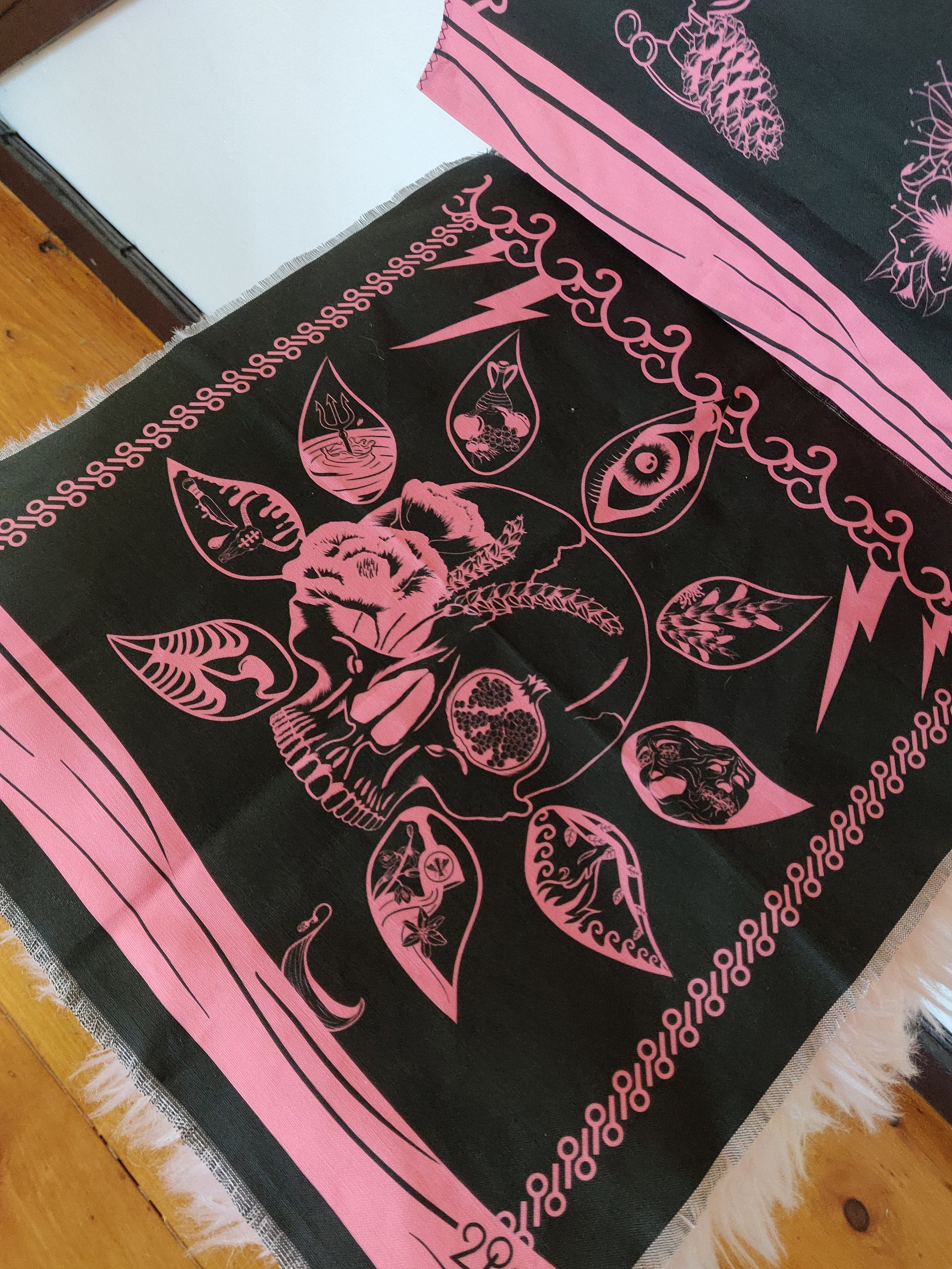 Persephone Altar Cloth: Occult Witch Decor (16") - Etsy