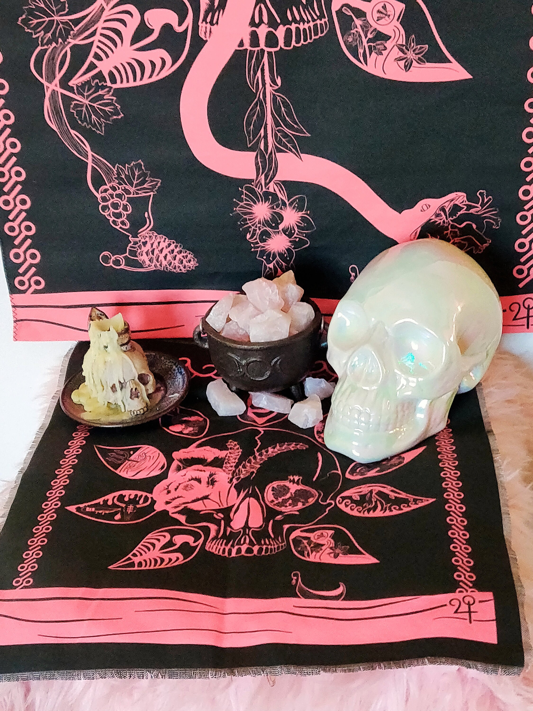 Persephone Altar Cloth: Occult Witch Decor (16") - Etsy