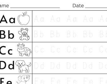Fall Themed Writing Practice Page - Etsy