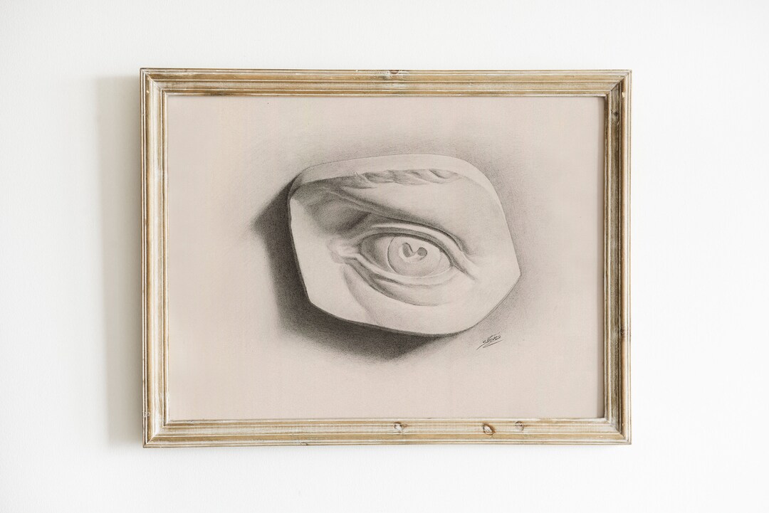 Eye of David Graphite Art Printable – Cast Drawing (digital Download ...