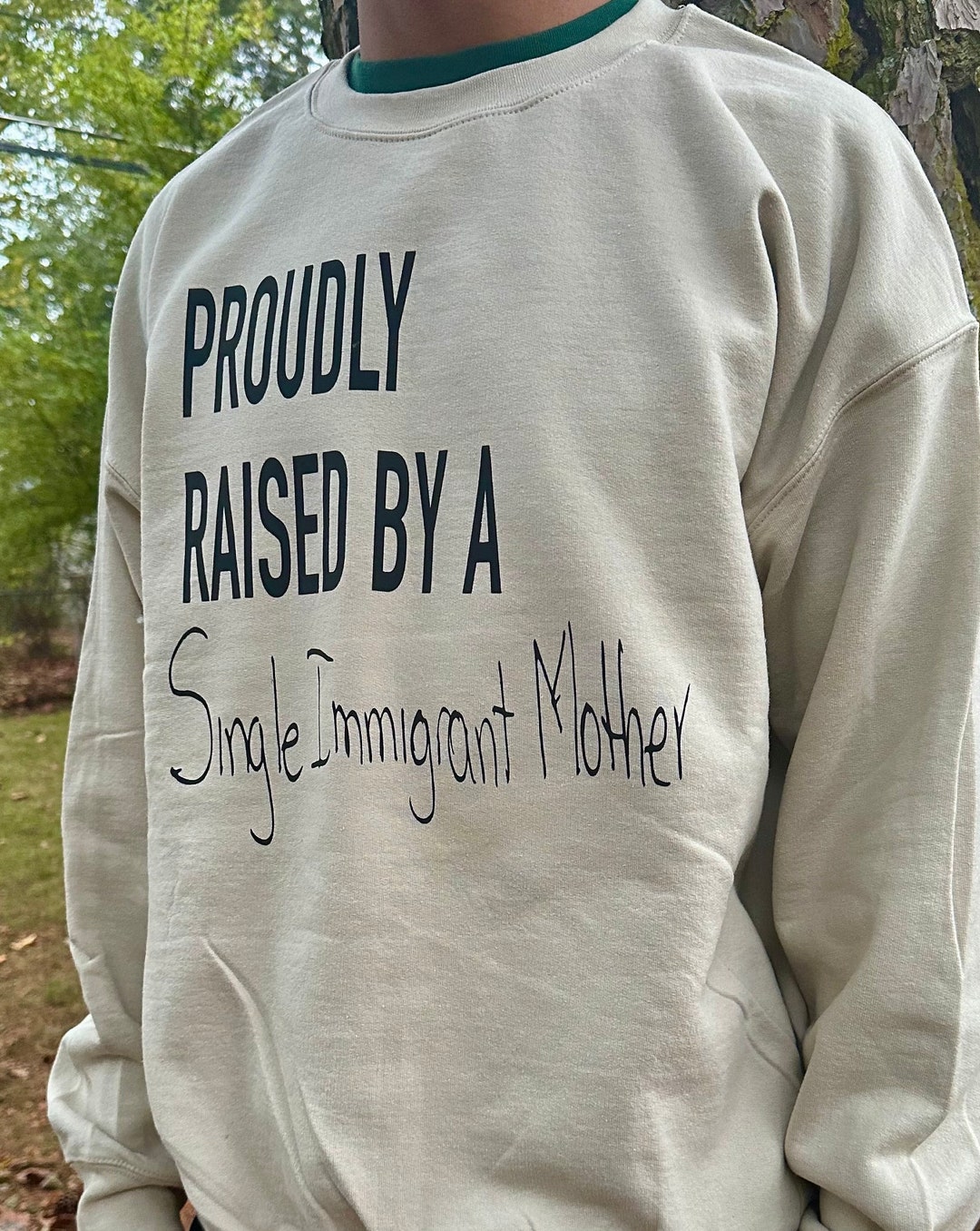 First Generation Handwritten Proudly Raised by Single Immigrant Mom ...