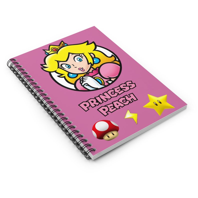 Princess Spiral Notebook Peach - Ruled Line Nentendo - Etsy