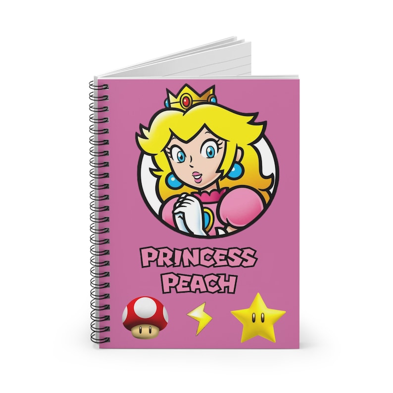 Princess Spiral Notebook Peach - Ruled Line Nentendo - Etsy