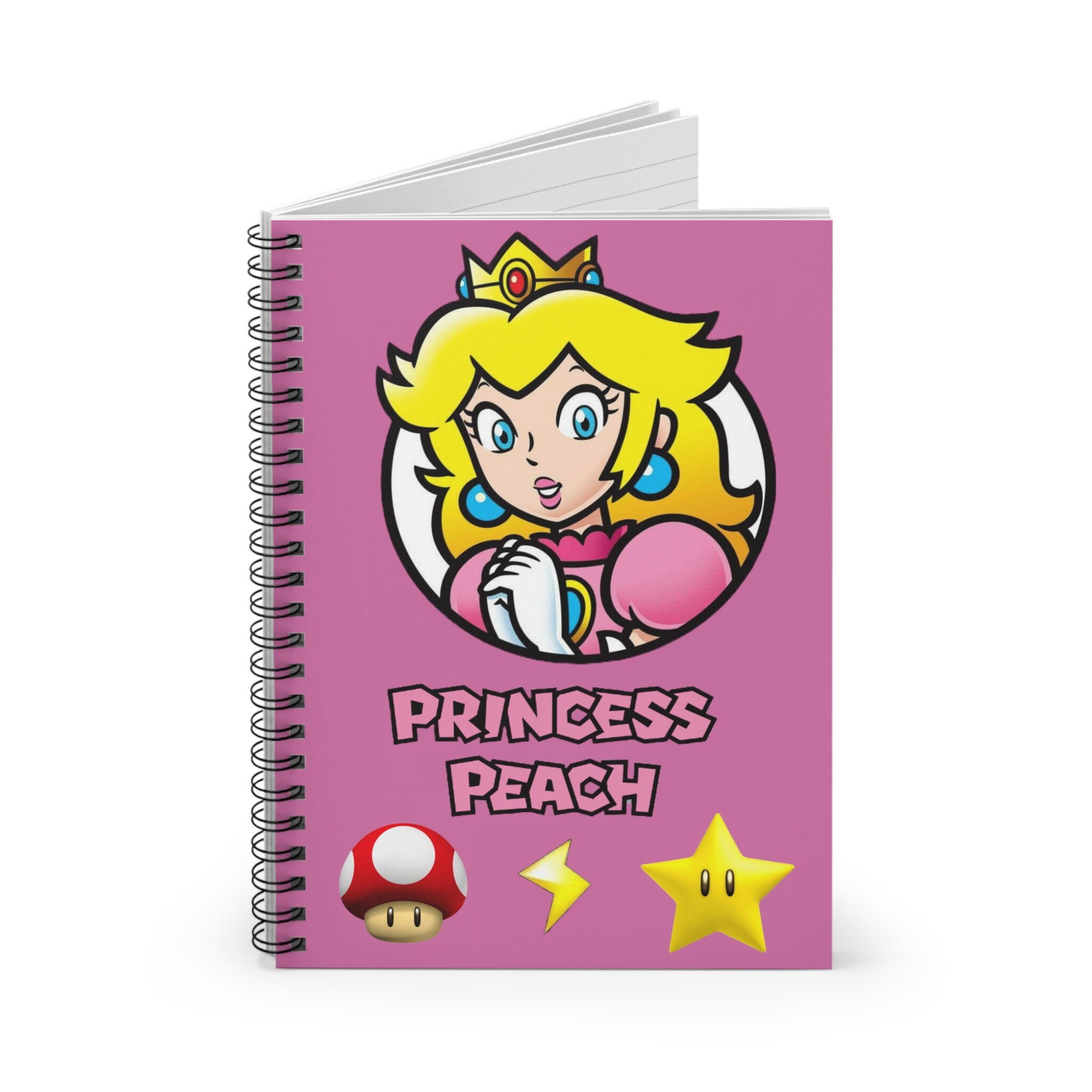 Princess Spiral Notebook Peach - Ruled Line Nentendo - Etsy