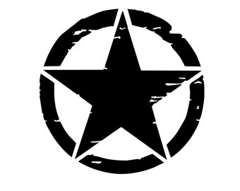 2 Military Star American Flag Decals Patriotic Car Stickers. Sizes ...