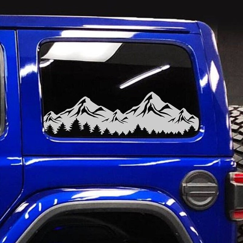 Jeep Mountain Decal - Etsy