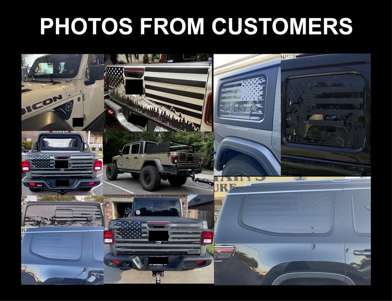 American Flag Mountain Silhouette Decals Fits Jeep Wrangler - Etsy