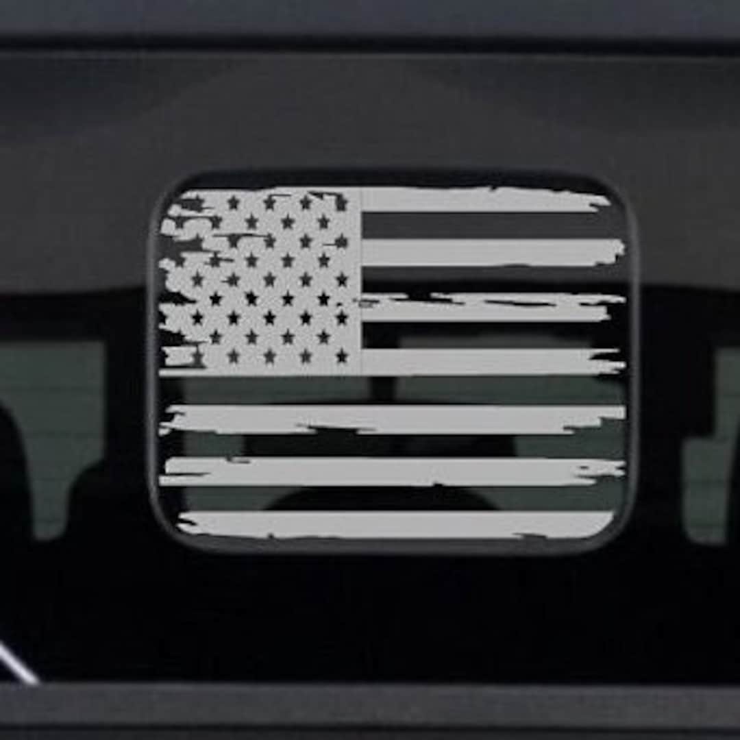Distressed American Flag Decal Fits Jeep Gladiator Rear Window - Etsy