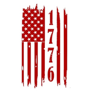 American Flag 1776 Decal. Sizes Available. - Etsy