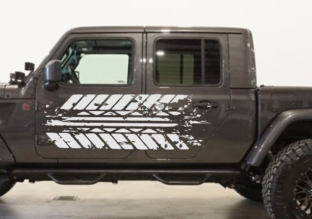 Tire Tracks Mud Splash Decal Fits Jeep Gladiator Side Doors - Etsy