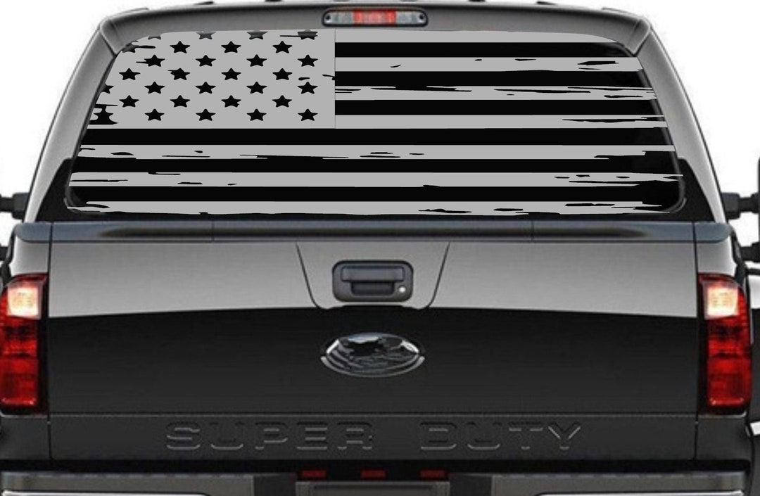 American Flag Decal Fits Rear Window of Any Trucks. Sizes Available. - Etsy