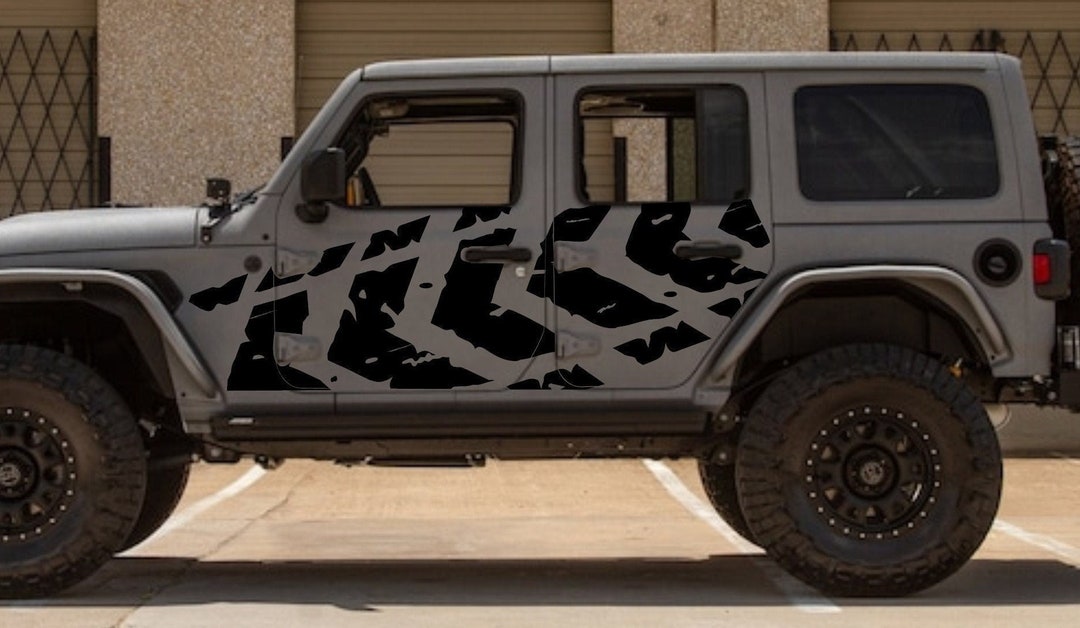Tire Track Decal Fits Jeep Wrangler JK, JL Side Doors 4-doors - Etsy