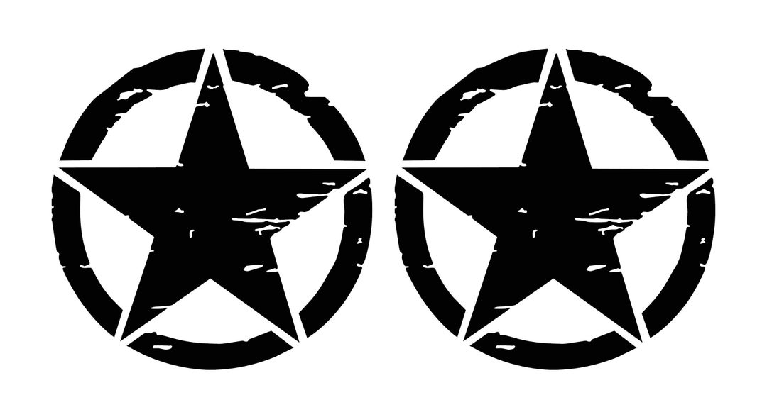 2 Military Star Decals Patriotic Car Stickers. Sizes Available. - Etsy