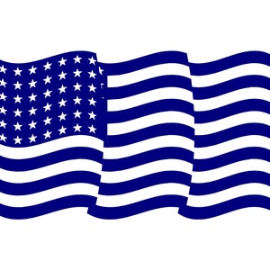 2 Waving American Flag Decals Patriotic Car Stickers. Sizes Available ...