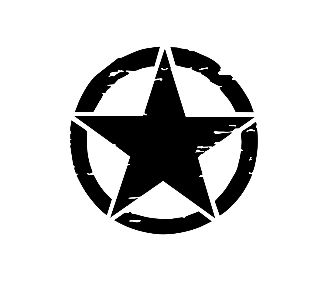 2 Military Star Decals Patriotic Car Stickers. Sizes Available. - Etsy