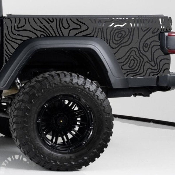 Topographic Map Decals - Etsy