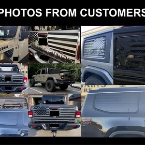 American Flag Decal Fits Jeep Gladiator Rear Window - Etsy