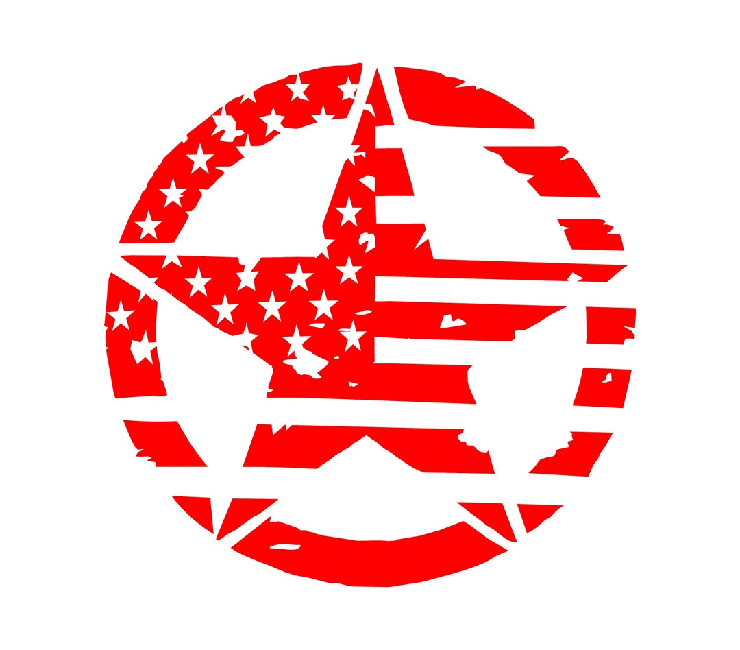 2 Military Star American Flag Decals Patriotic Car Stickers. Sizes ...