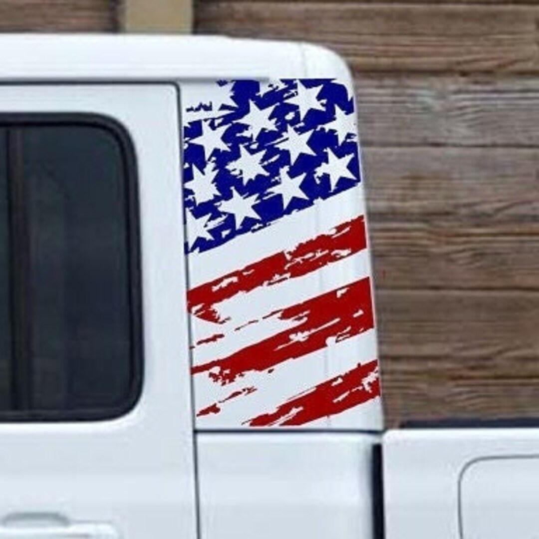 Distressed American Flag Decals Fits Jeep Gladiator - Etsy