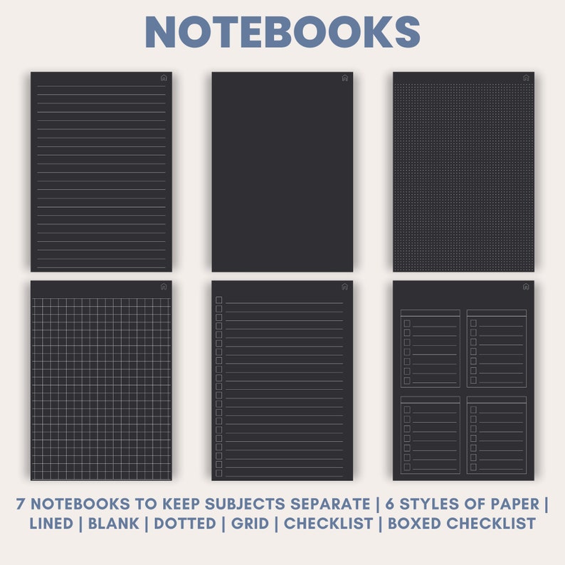 ADHD Planner, ADHD Digital Planner, Dark Digital Planner,adhd Planner ...