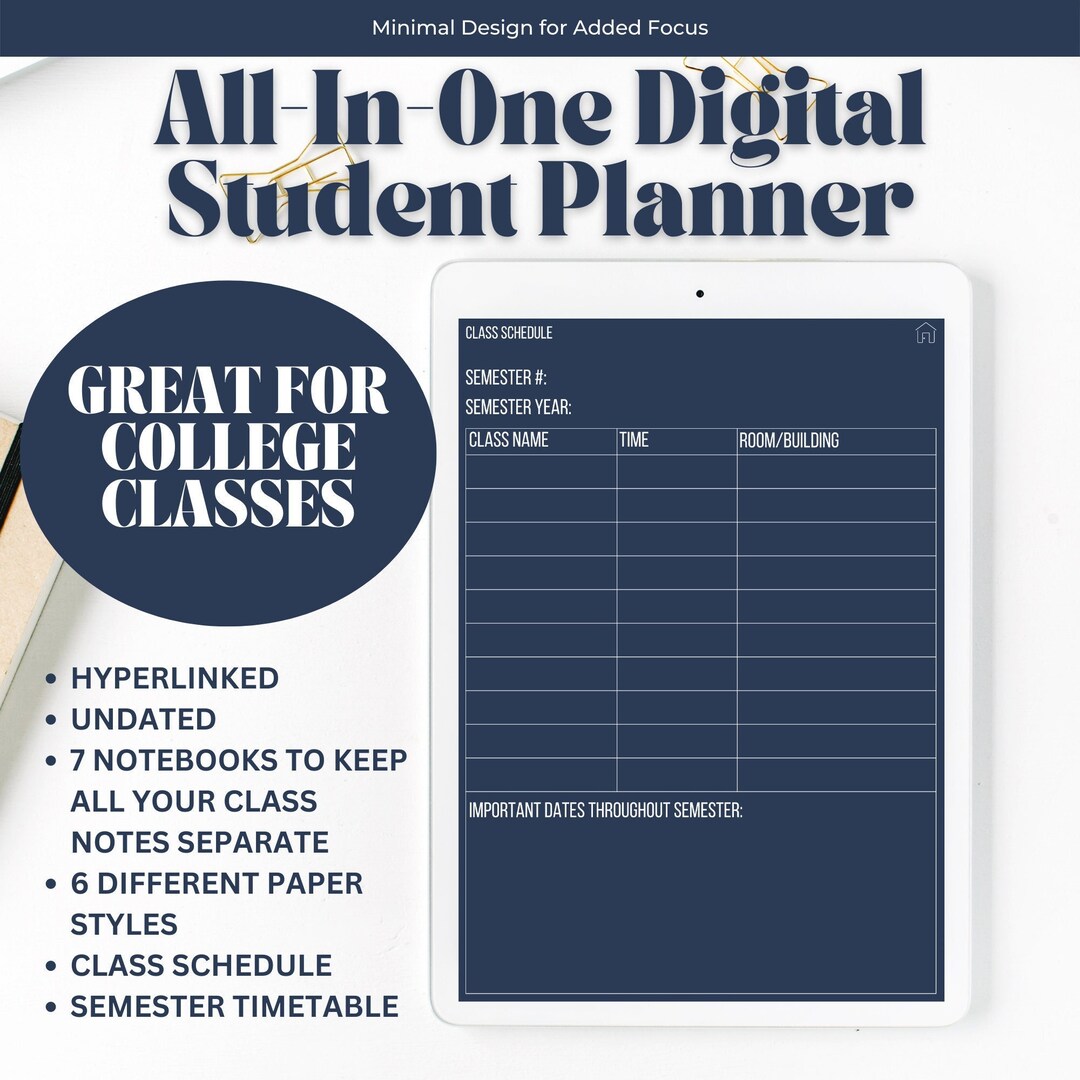 Academic Planner, College Planner, Student Planner, Study Planner ...
