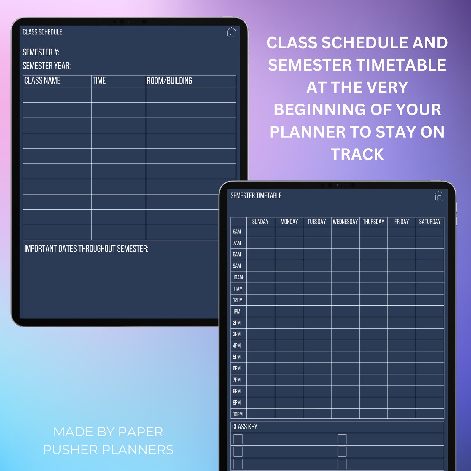 Academic Planner, College Planner, Student Planner, Study Planner ...