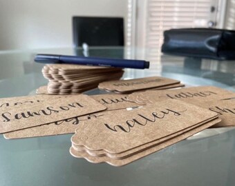 Calligraphy Gift Tags, Personalized Gift Tags, Custom Gift Tags, Name ...