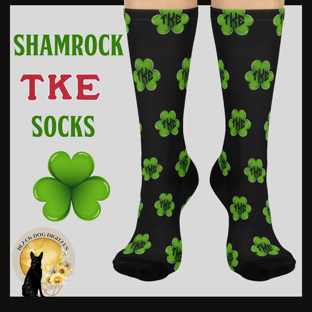 Tau Kappa Epsilon Fraternity Socks, TKE St Patrick's Day Gift, Frat ...