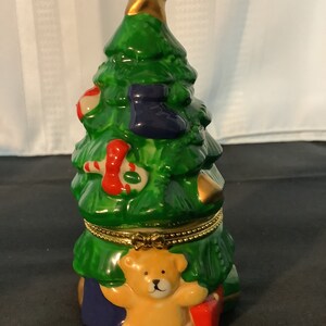 Santa OR Christmas Tree OR Snowman Trinket Boxes, Ring Box, Hinged ...