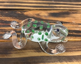 Vintage Frog by Summit Art Glass Carnival Blue Cobalt Art Glass Lover ...