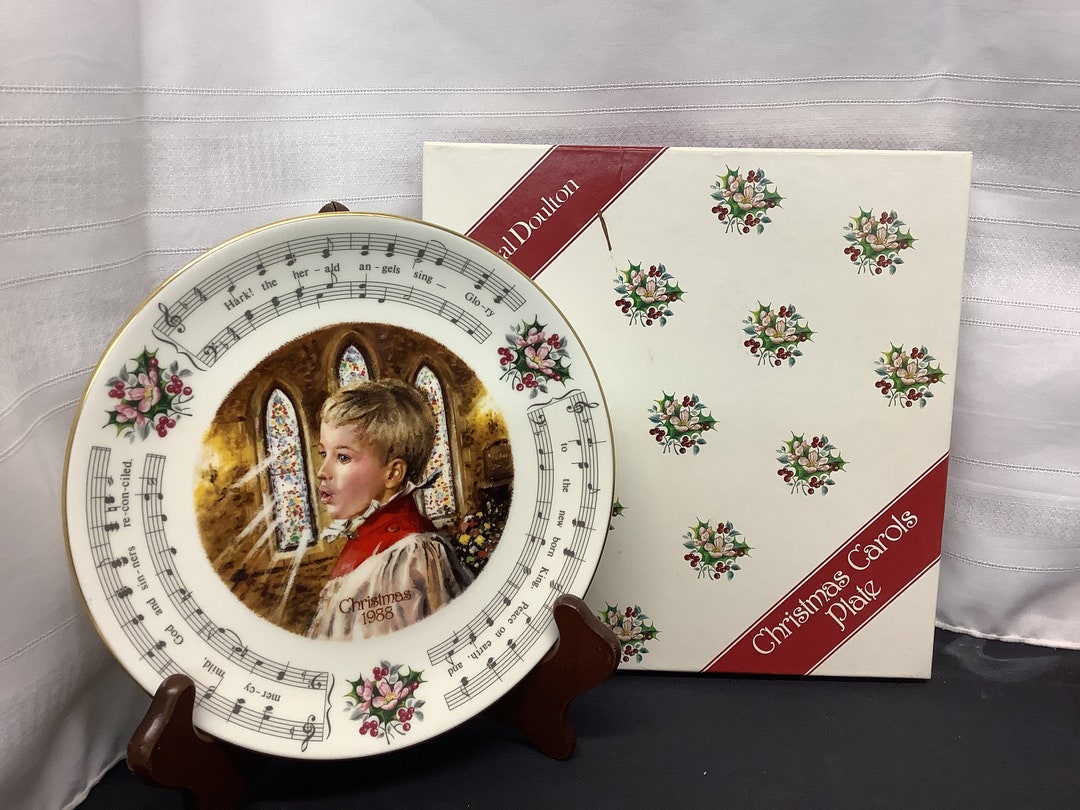 Vintage Royal Doulton Christmas Carols Hark the Harold Angles Sing ...