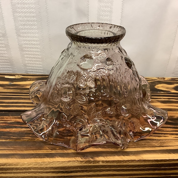 Fenton Pink Cabbage Rose Lamp - Etsy