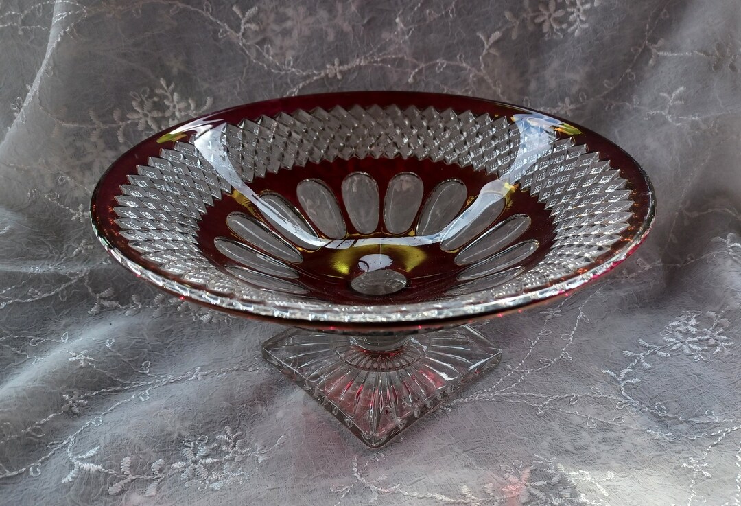 Vintage Ruby Red Bowl Excellent Condition-10 Bowl-rare Item-vintage ...