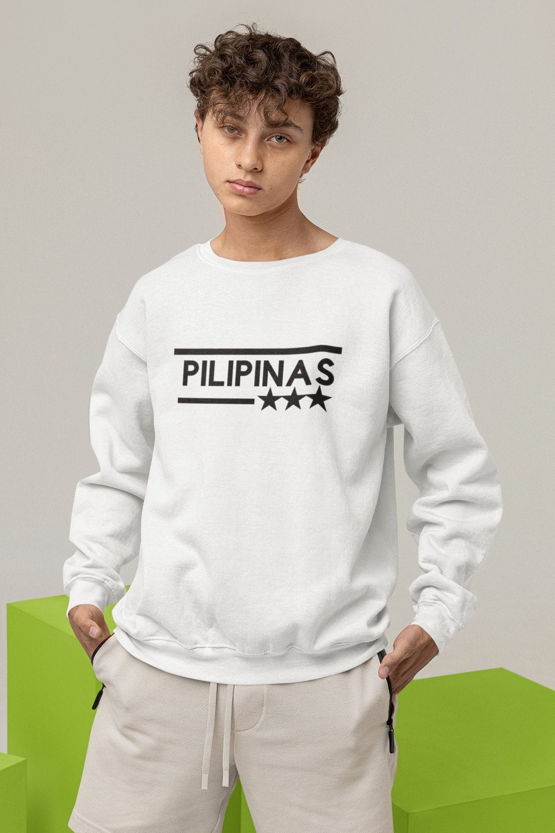 PILIPINAS Sweatshirt, Mabuhay Filipino Tee, 3 Stars and a Sun, Filipino ...