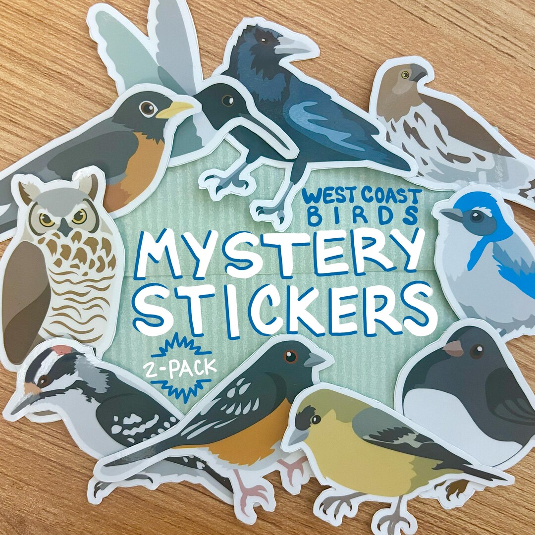 West Coast Local Bird Stickers (mystery 2-pack) - Etsy