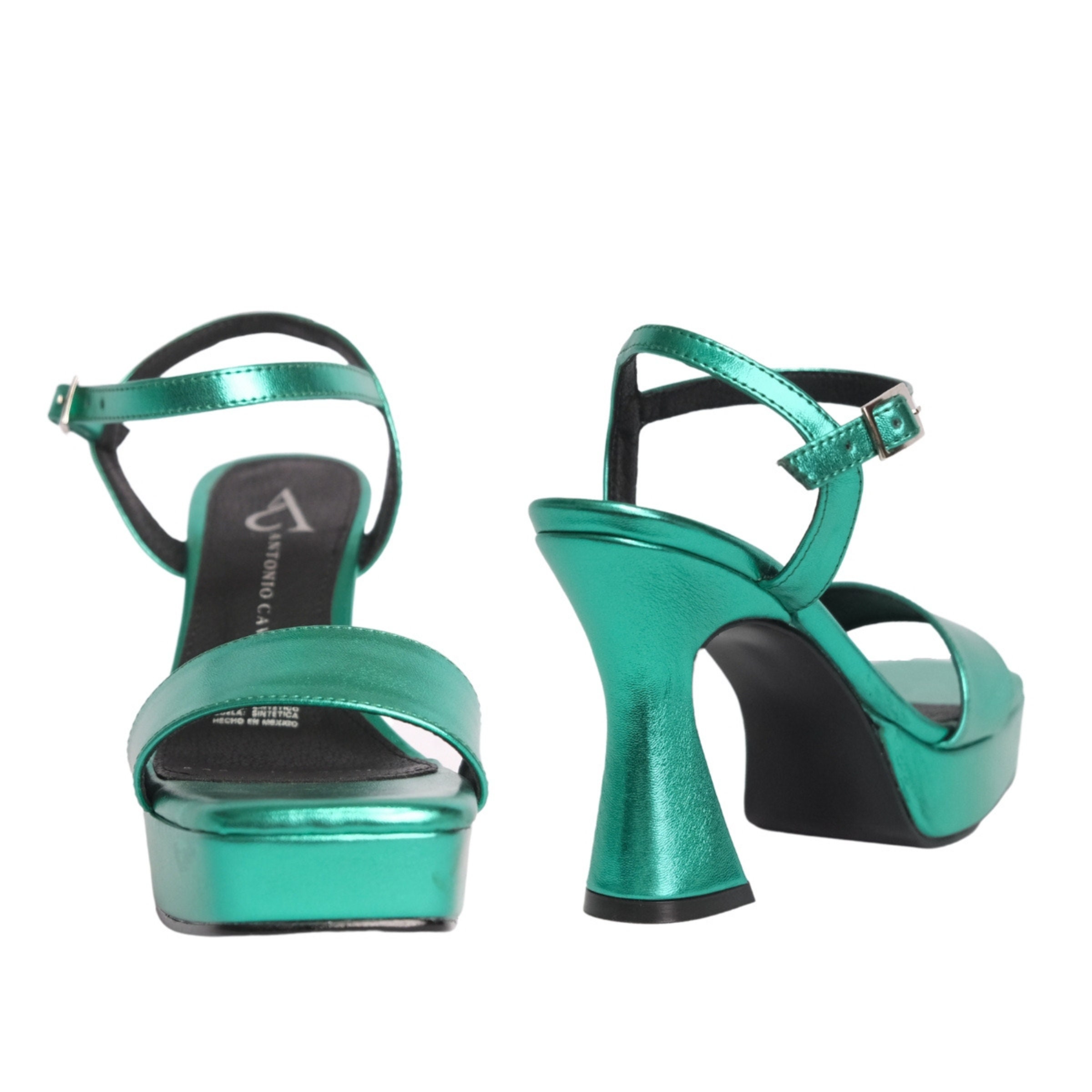 Designer PLATFORM High HEELS Metallic SANDALS Handmade - Etsy