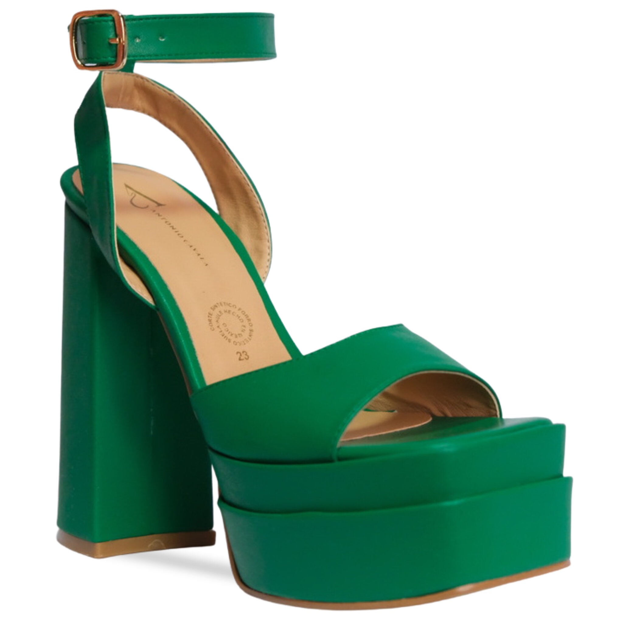 New Designer Double PLATFORM High Block HEELS SANDALS Handmade - Etsy