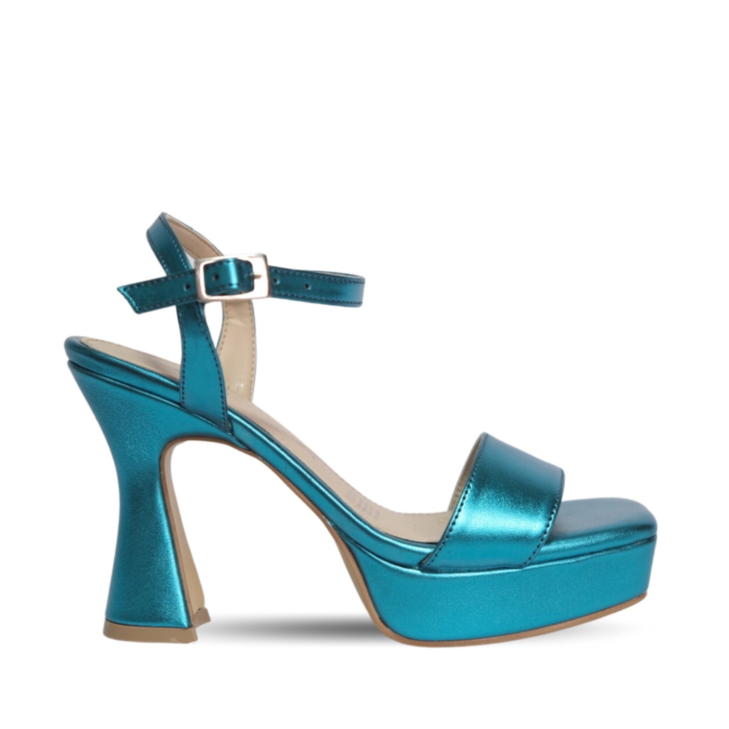 Designer PLATFORM High HEELS Metallic SANDALS Handmade - Etsy