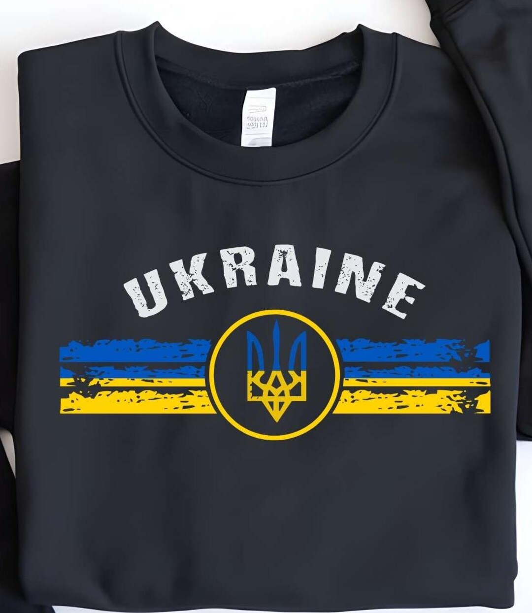 Ukrainian Flag Hoodie, Trident Symbol Crewneck, Slava Ukraini Hoodie ...