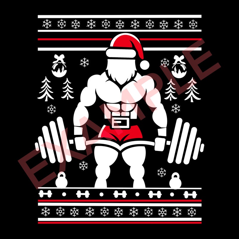 Muscle Santa Claus - Etsy