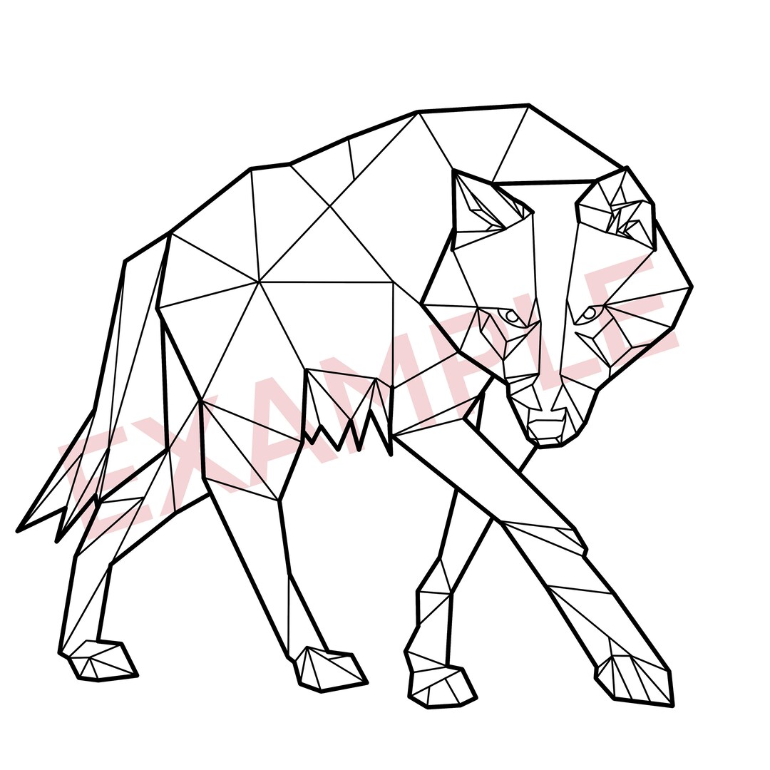 Wolf Abstract Digital Download - Etsy