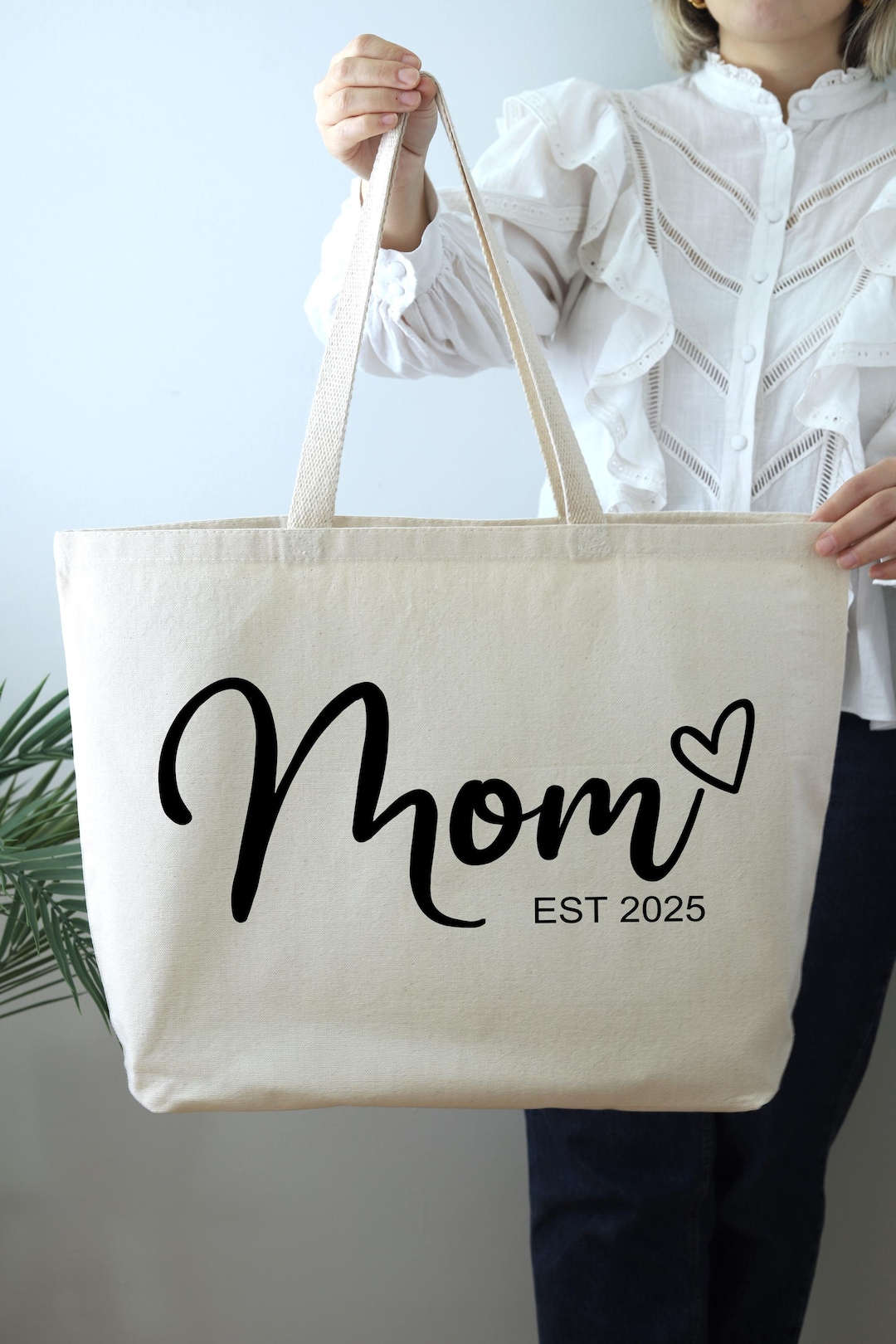 Custom Mom Tote Bag, Mothers Day Bag, Baby Shower Gift, Pregnancy Gift ...