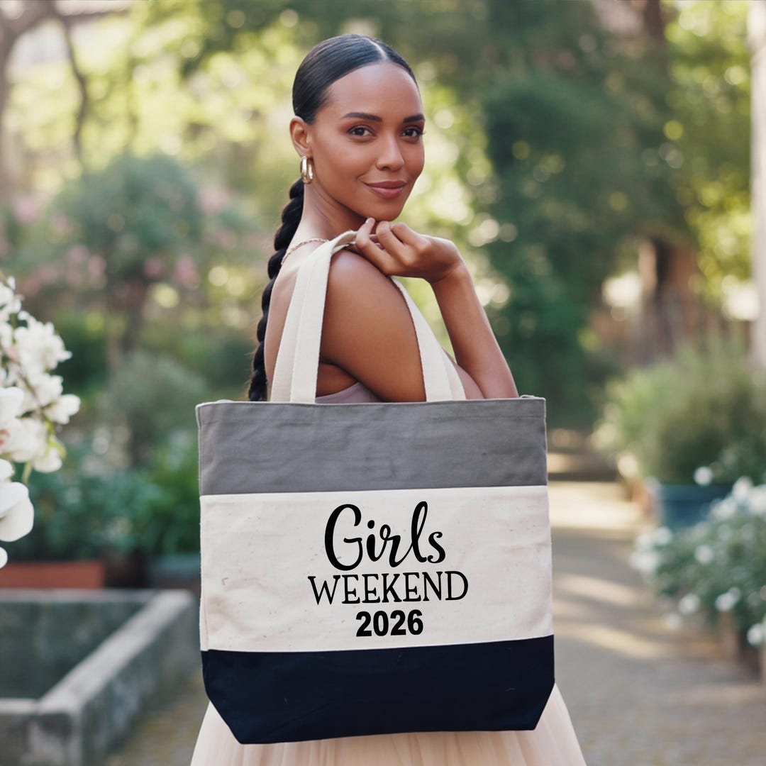 Girls Weekend 2026, Girls Trip Tote Bag, Girls Vacation, Canvas Tote ...