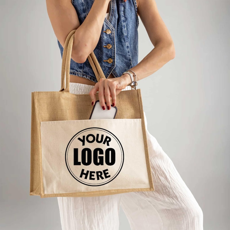 Personalized Jute Handbag - Etsy