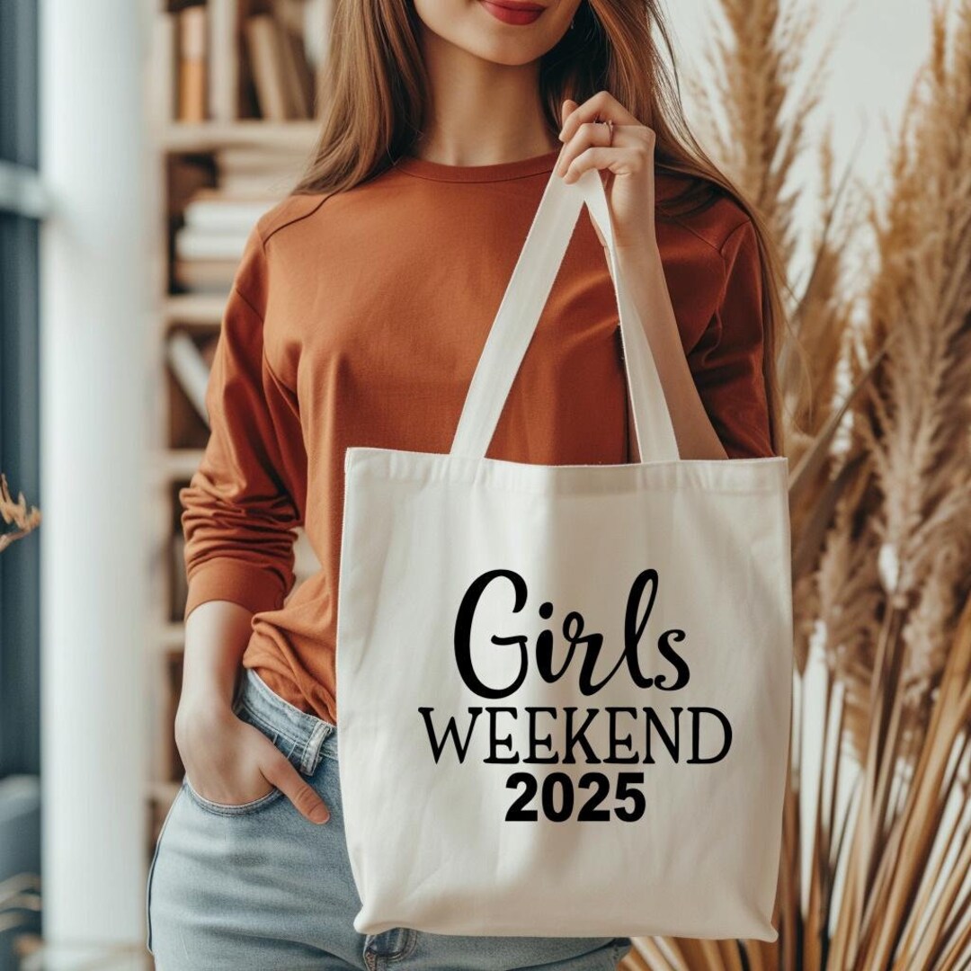 Girls Weekend 2025, Girls Trip Tote Bag, Girls Vacation, Canvas Tote ...