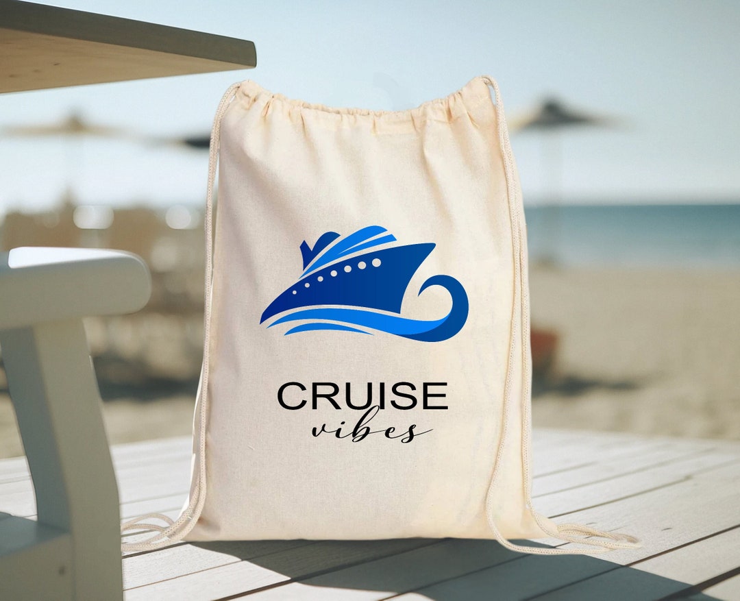 Personalized Cruise Vibes Bag, Ship Gift, Custom Cruise Tote Bag ...