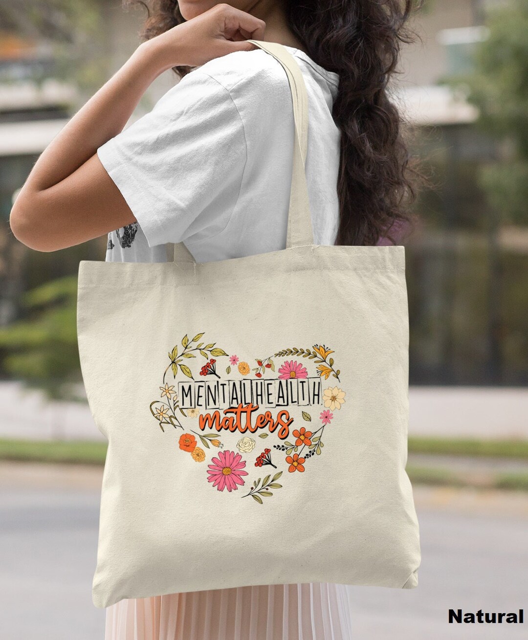Mental Health Tote Bag, Mental Health Matters, Canvas Tote Bag ...